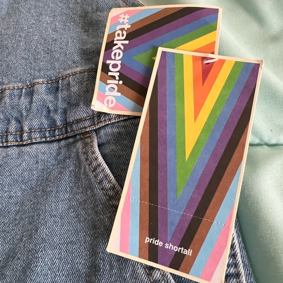 Target | Shorts | Target Womens Rainbow Queen Denim Short Overalls ...